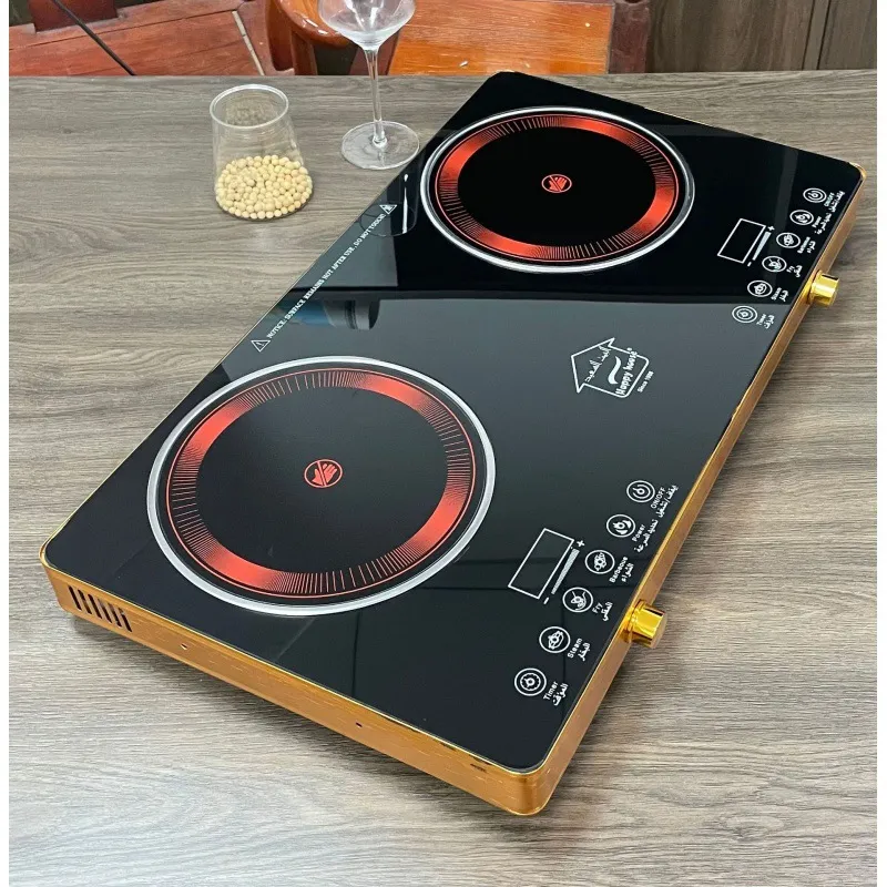 Induction Cooktop: Double-Head Electric Ceramic Stove, Multi-Function ...