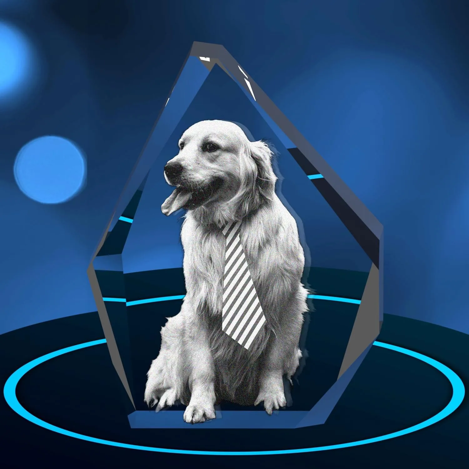 DHgate.com:Personalized 3D Crystal Photo Cube Dog Memorial Gift ...