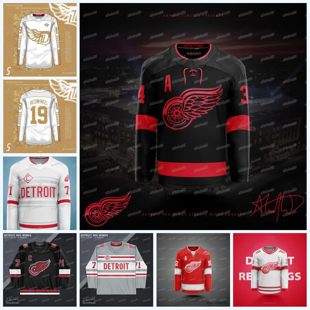 Detroitredwing 2025 Stadium Series Concept Jersey Patrick Kane Michael ...