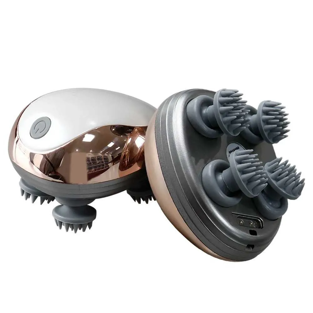 Electric Scalp Massager Wireless Deep Tissue Kneading Device For Head ...