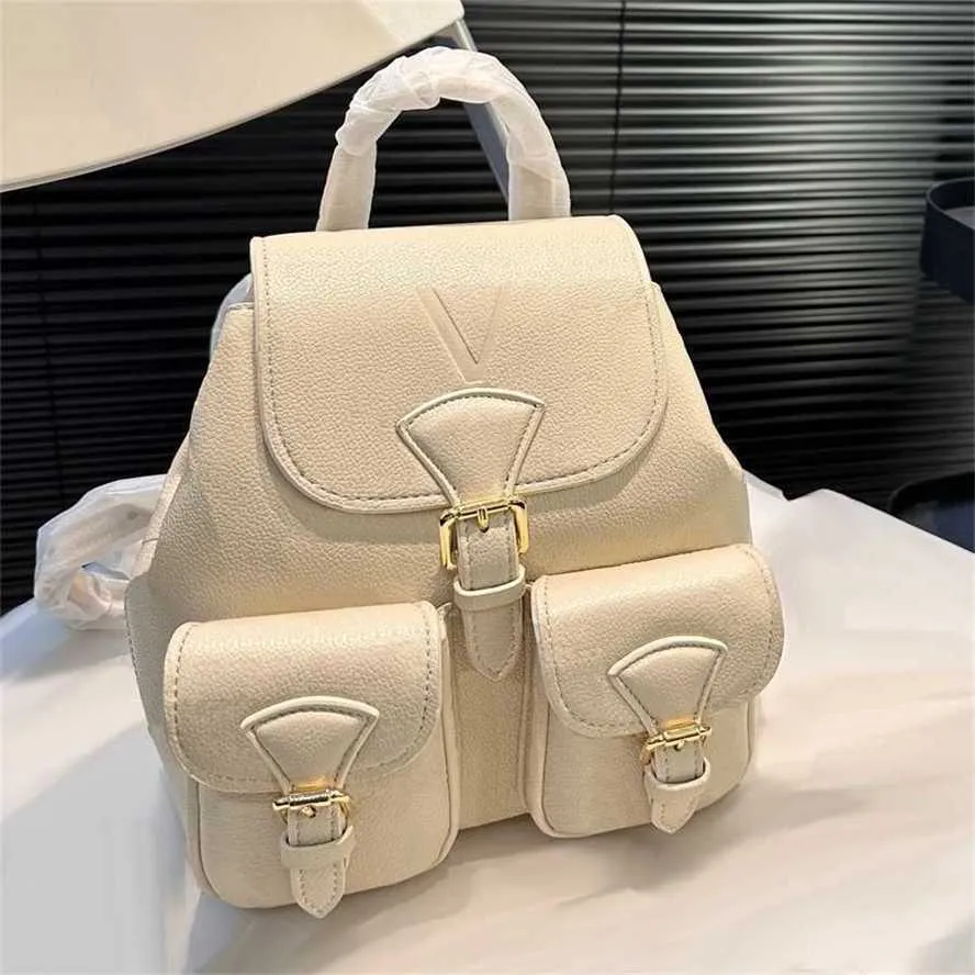 Designer Knurling Flower Ladies Leather Backpack For Women High Quality ...