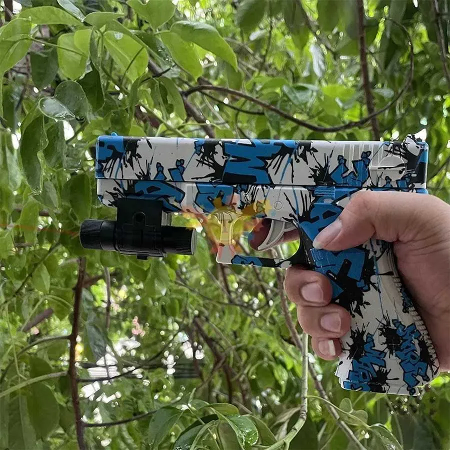 Manual Ball Blaster Pistol Toy Outdoor Shooting Fun, No Batteries ...