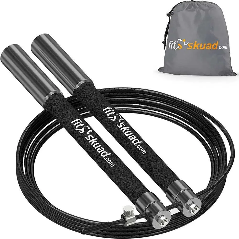 Adjustable Skipping Rope: Heavy Duty Weighted Speed Rope, Lightweight ...
