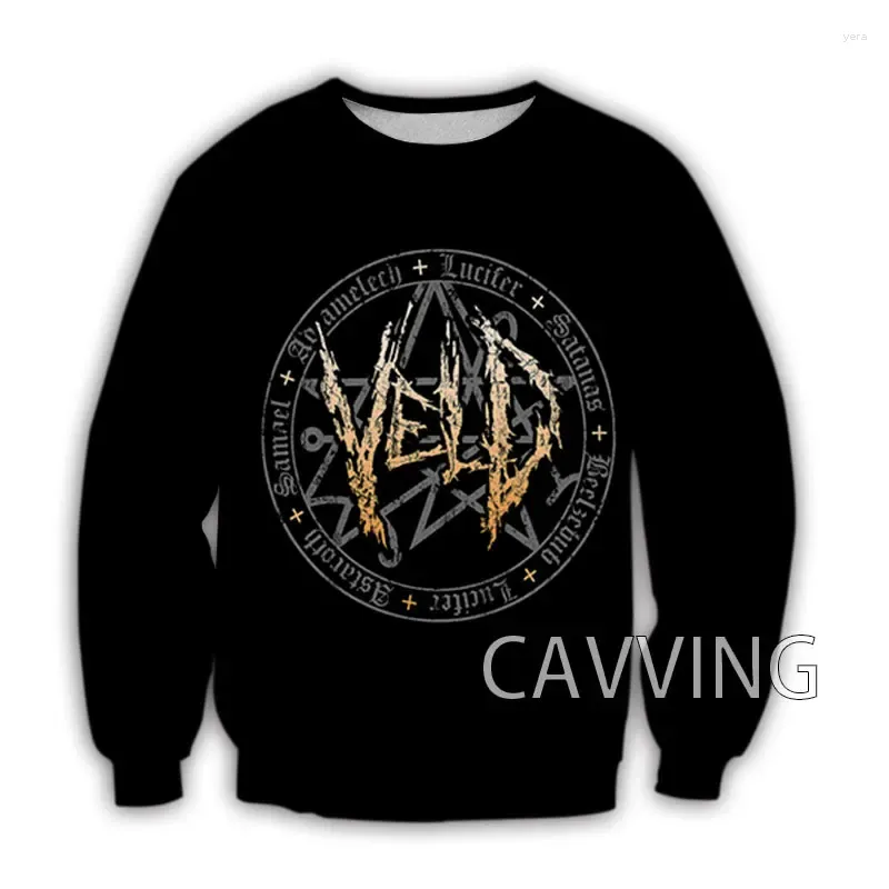 VELD BAND Men's 3D Printed Crewneck Hoodie Harajuku Style Long Sleeve ...