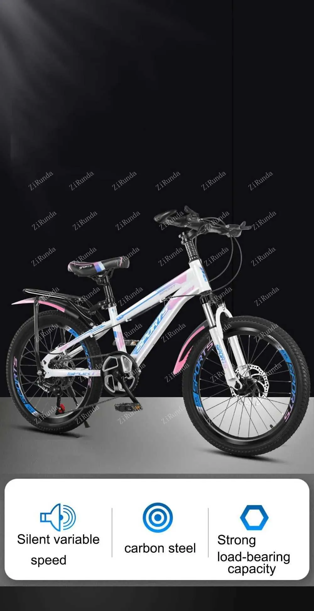 20/24 Inch 6-Speed Single-Speed Commuter Bike with Dual Disc Brakes ...