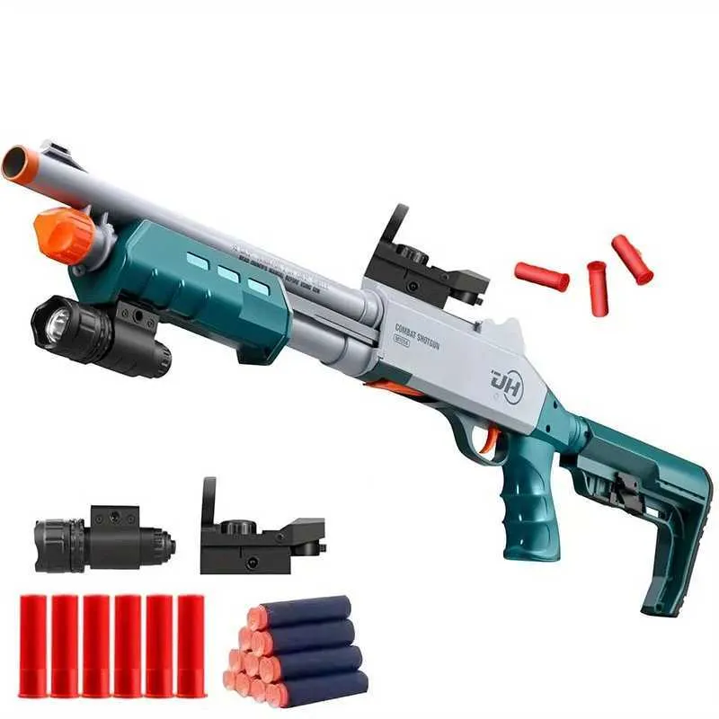Shell Ejecting Toy Sniper Rifle - Soft Bullet Gun with Scope, Realistic ...
