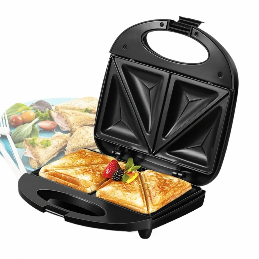 Panini 750W Triangle Breakfast Sandwich Waffle Maker Non Stick Electric ...