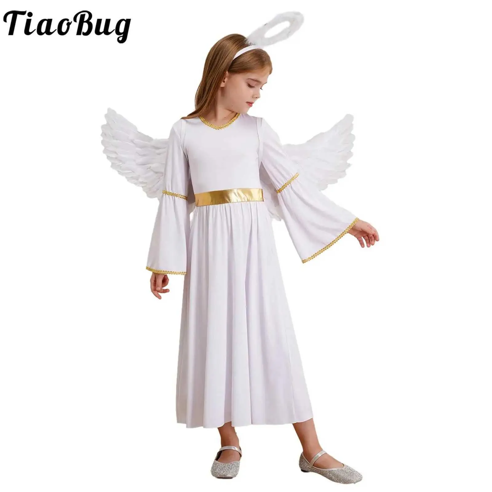 Angel Costume Girl White Greek God Gown Halloween Role Play Costume ...