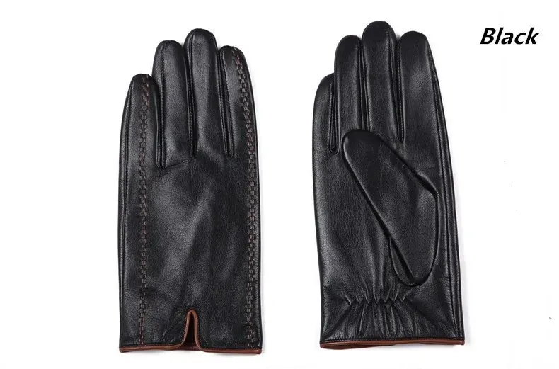Gours Winter Mens Leather Gloves Touchscreen Gloves Fashion Warm Black ...