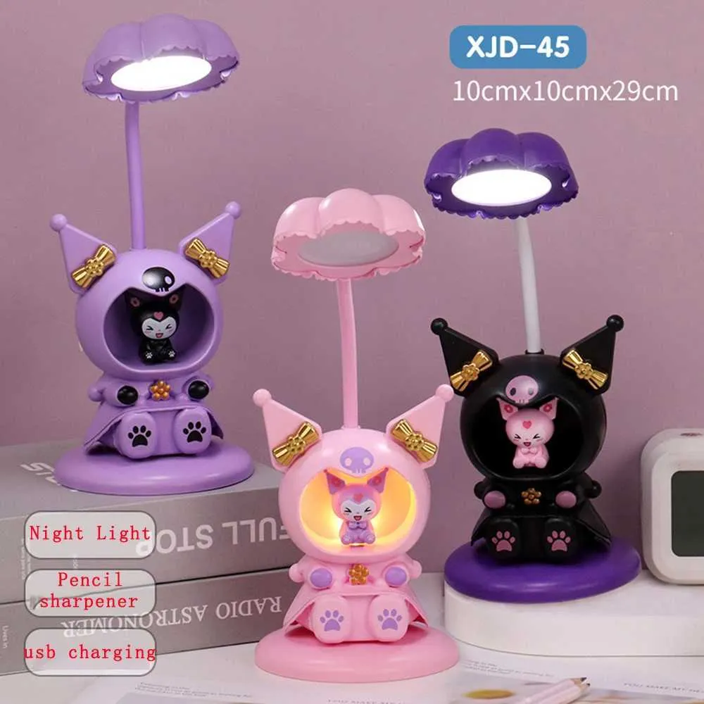 Kuromi LED Desk Lamp With Pencil Sharpener Foldable... From Honey_fruit ...