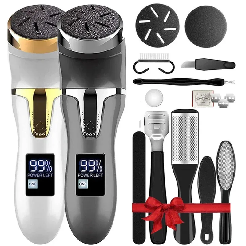 Rechargeable Electric Foot Sander Waterproof IPX7 Callus Remover With 3 ...