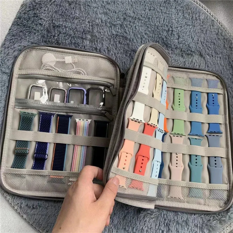 Watch Band Organizer - Carrying Case Storage Pouch for Most Sizes of ...