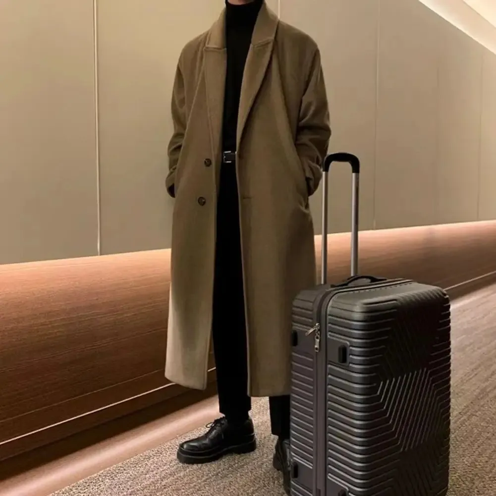 Mens Long Trench Coat: Premium Quality Korean Fashion Overcoat, Shop ...