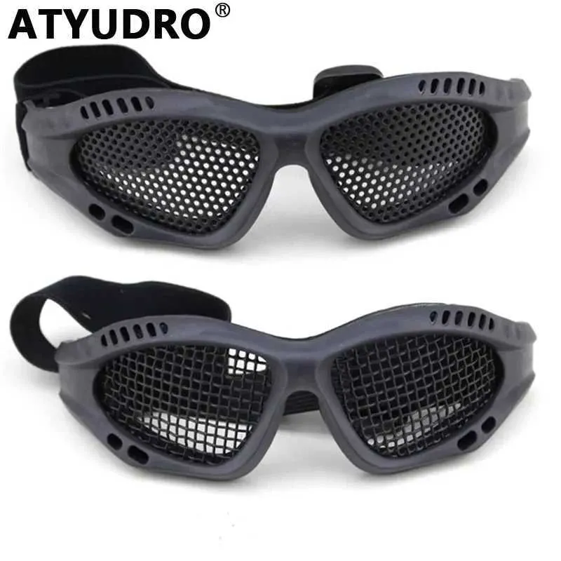 DHgate.com:Tactical Hunting Safety Glasses - Steel Wire Mesh, Color ...