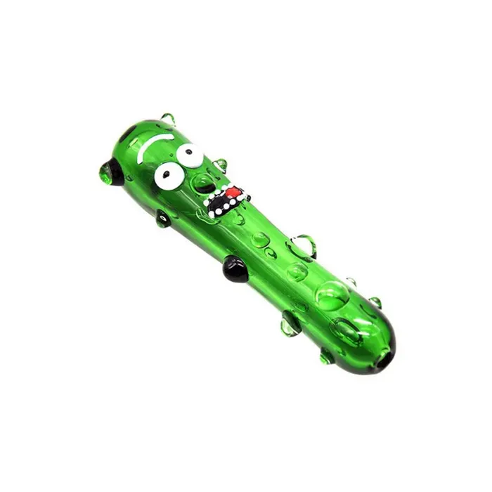 Newest Funny Pickle Glass Water Pipe Cucumber Heady Dry Herb Tobacco ...