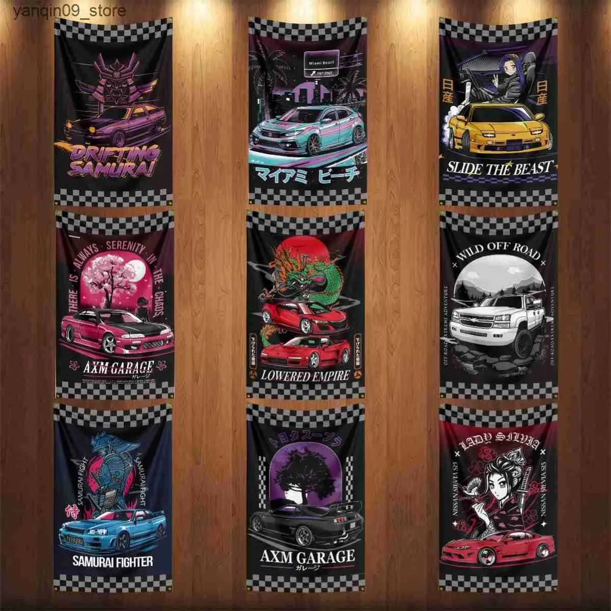 JDM Car Jdm Banner Polyester Printed Jdm Banner For Decoration 90x150cm ...