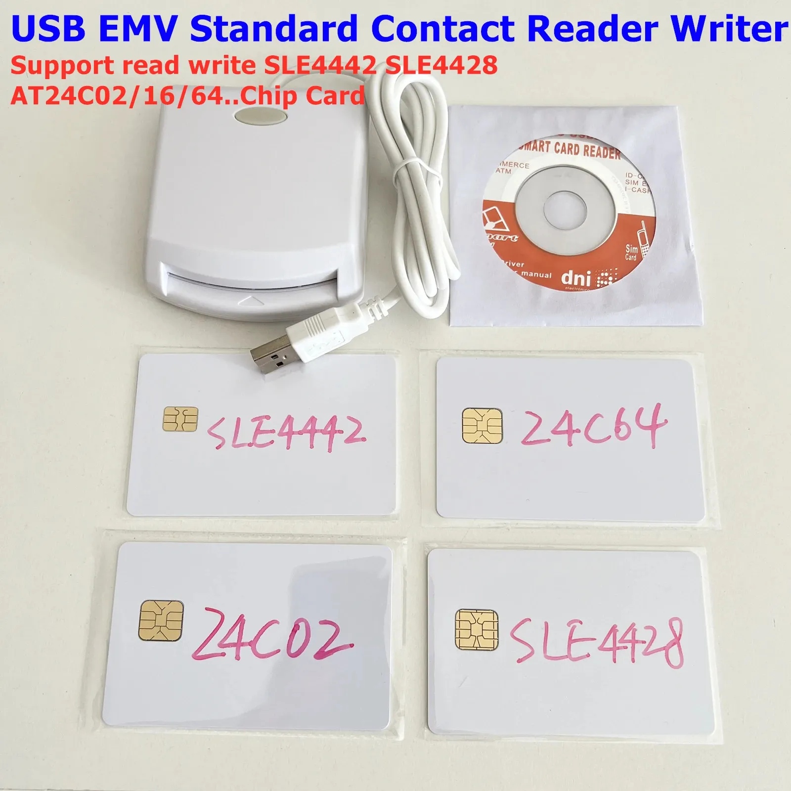 DHgate.com:EMV Contact Smart Card Reader/Writer w/ 2 Test Cards for ...