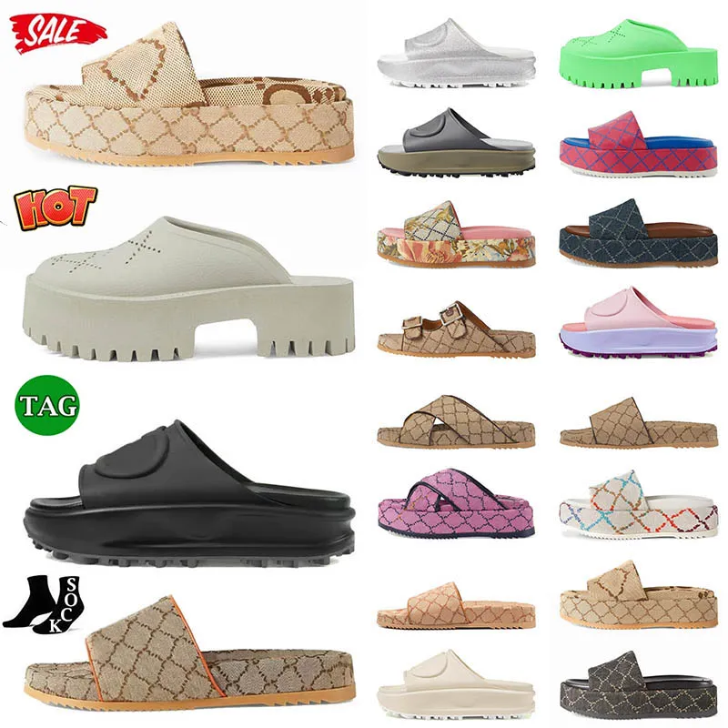 Bohemian Designer Slides For Men And Women Flat Platform Platform Slide ...