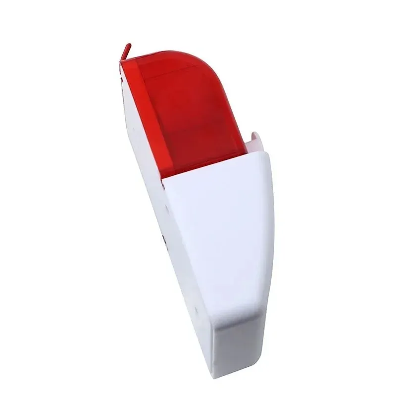 24V Mini Wired Strobe Siren with Red Flashing Light and Sound Alarm for ...