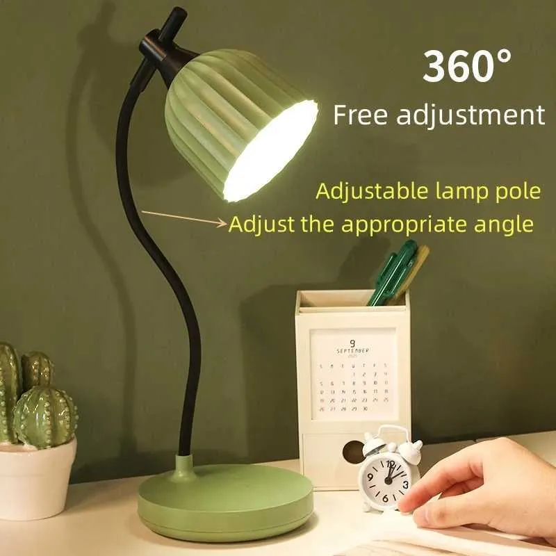 LED Desk Lamp USB Powered, Adjustable Gooseneck, Student Bedroom Office ...