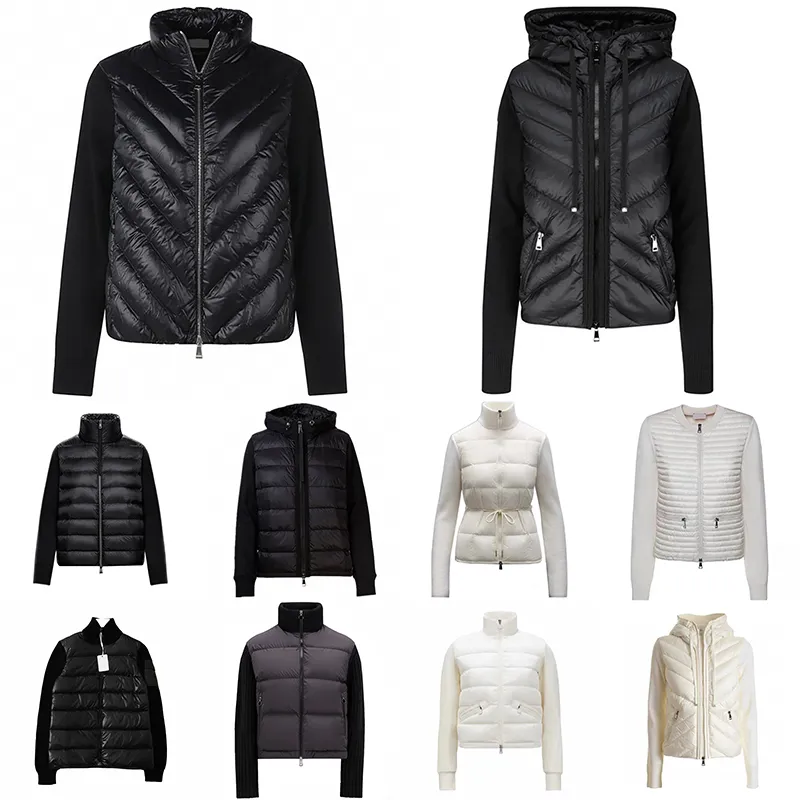 Women's Knit Down Jacket - Warm Winter Fashion Casual Luxury Cardigan ...