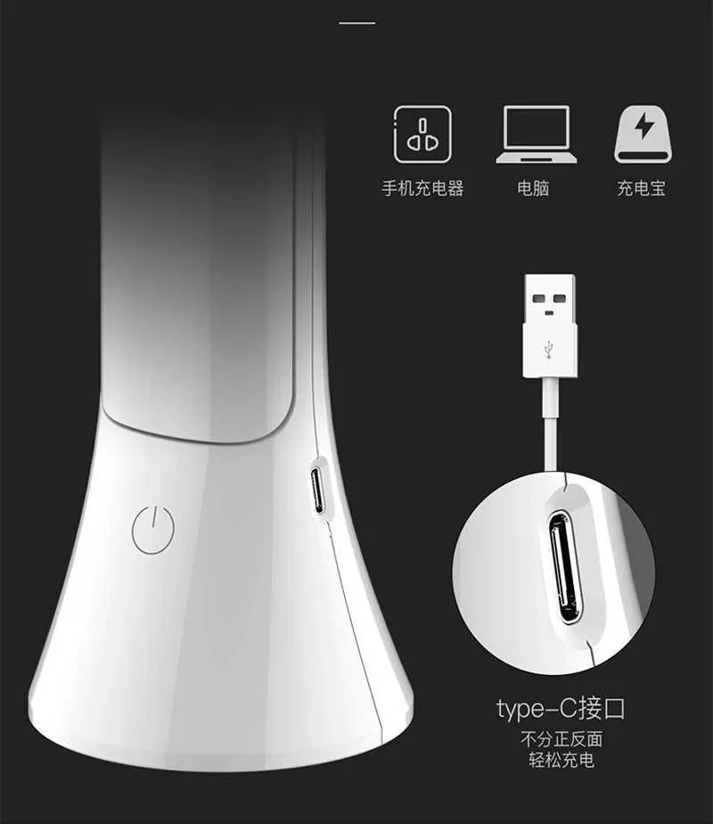 Foldable LED Camping Reading Light - Rechargeable Desk Lamp with Eye ...