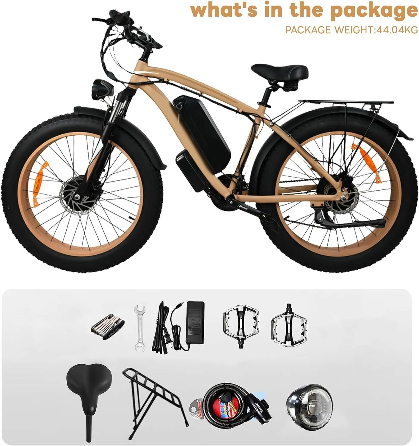 Conquer Off-Road with 26 Fat Tire 2000W Electric Bikes: Dual Motor, 48V ...