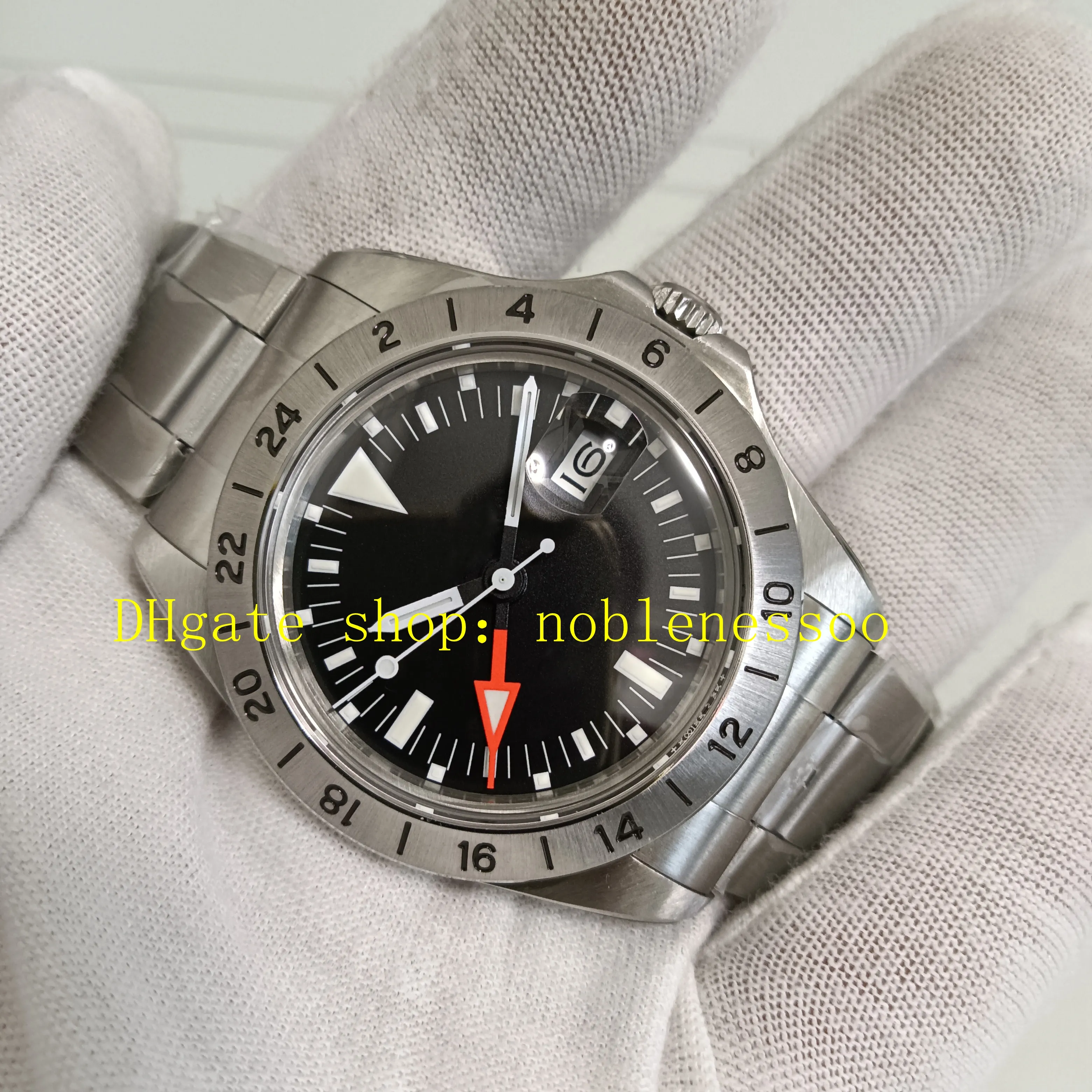 Vintage Mens Watches 40mm Wrist Watch Black Dial Anniversary Automatic ...