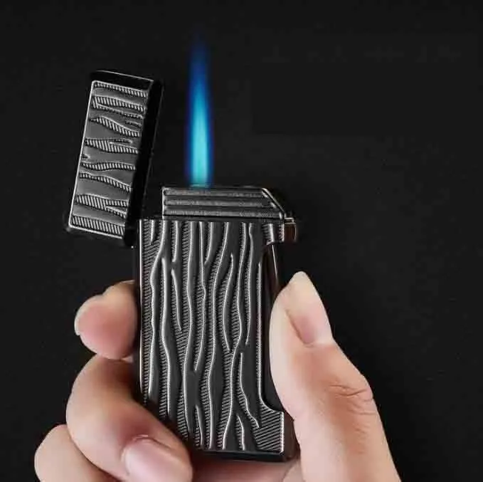 Pewter Metal Inflatable Jet Lighter Windproof Butane Smoking Tool From ...