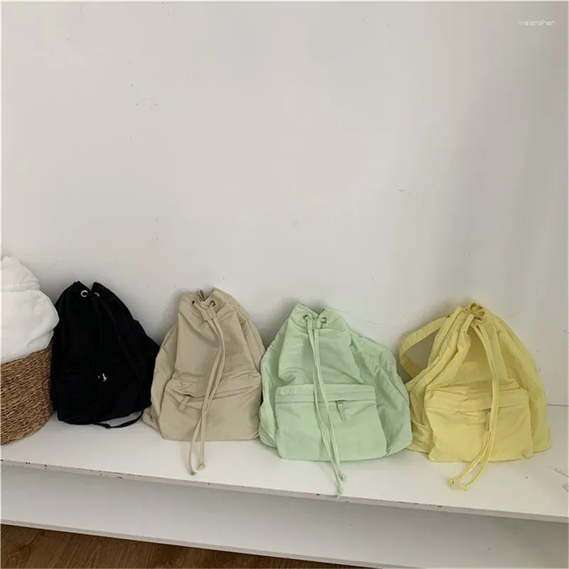 DHgate.com:Nylon Drawstring Backpack for Women: Stylish Korean Fashion ...