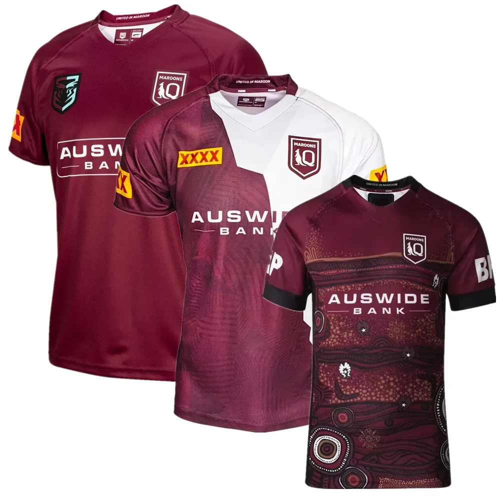 Queensland Maroons Rugby Jersey - / Retro Style Rugby Shirt, Australia ...