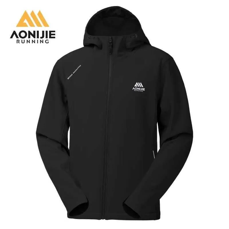 Warm Windproof Jacket: Autumn & Winter Hooded Soft Shell Top ...