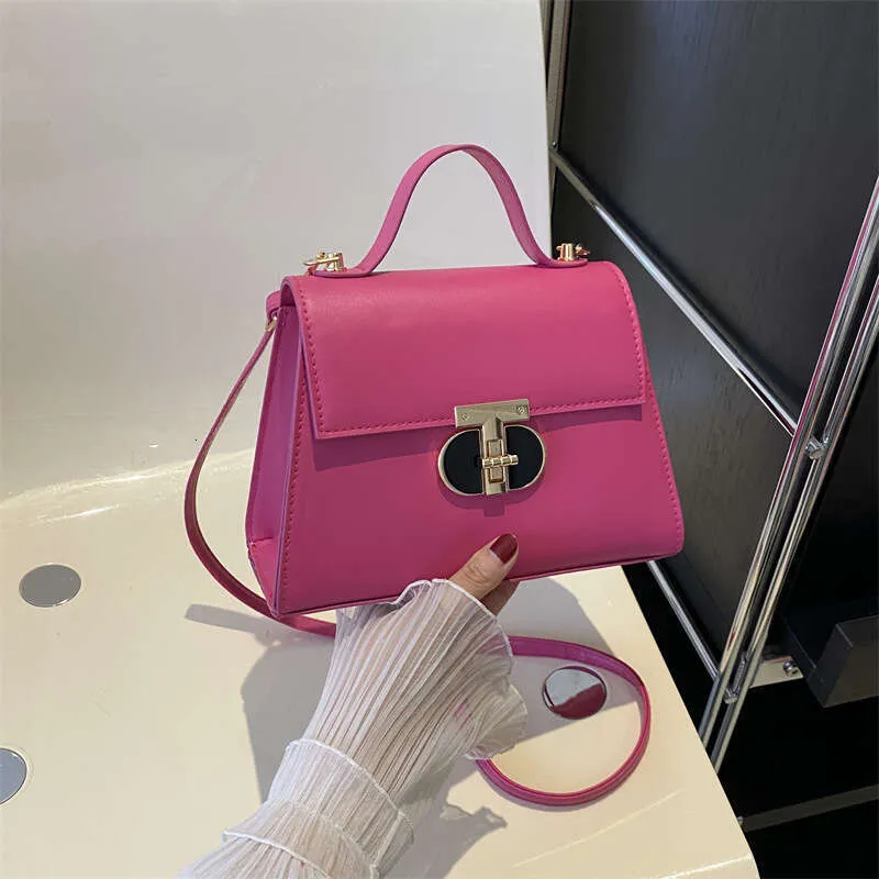 Women's Summer Color Block Chain Bag - Minimalist Texture, Square Shape ...