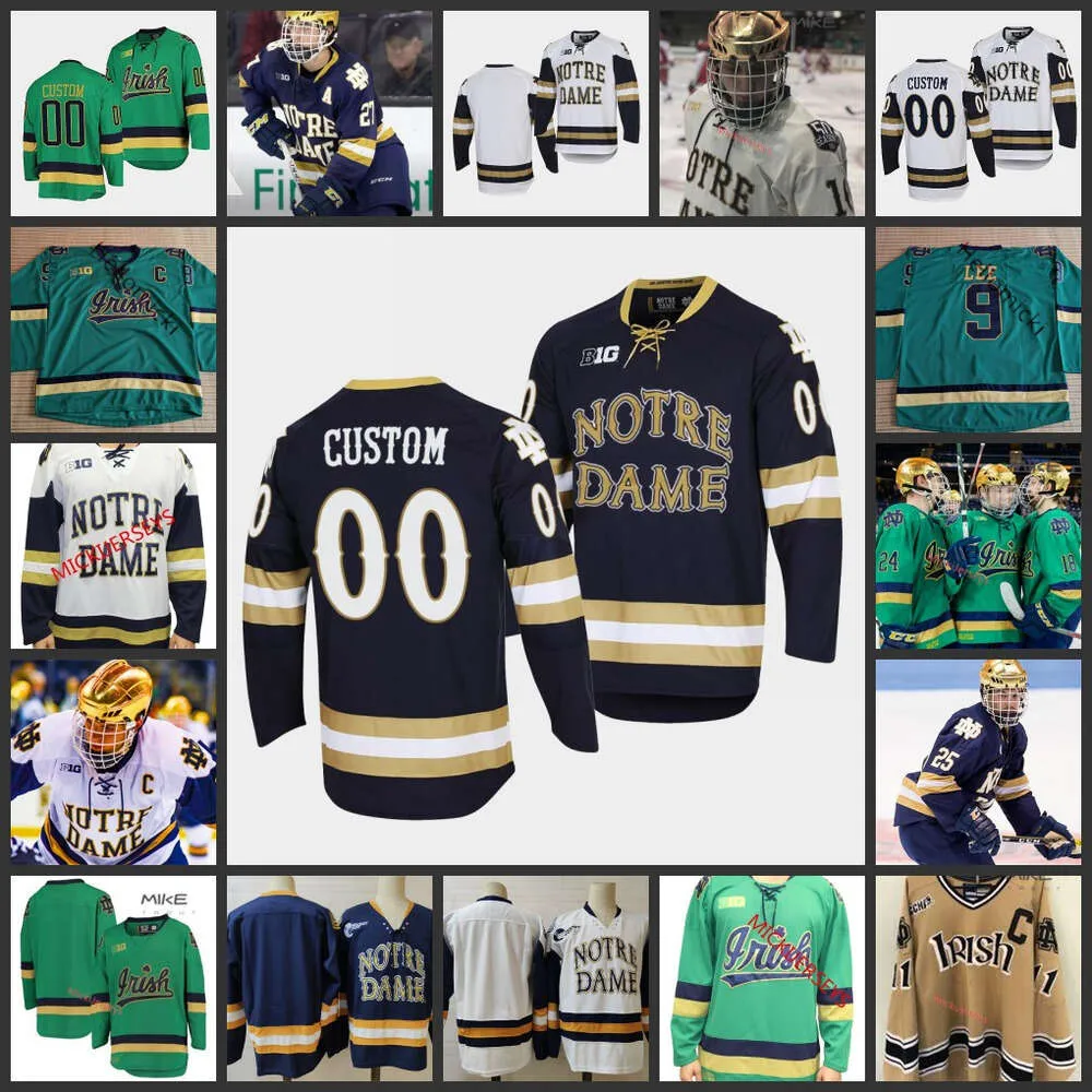 ICE ND Custom Hockey Sweaters Featuring Kob 22 Jack MacNab, Spencer ...