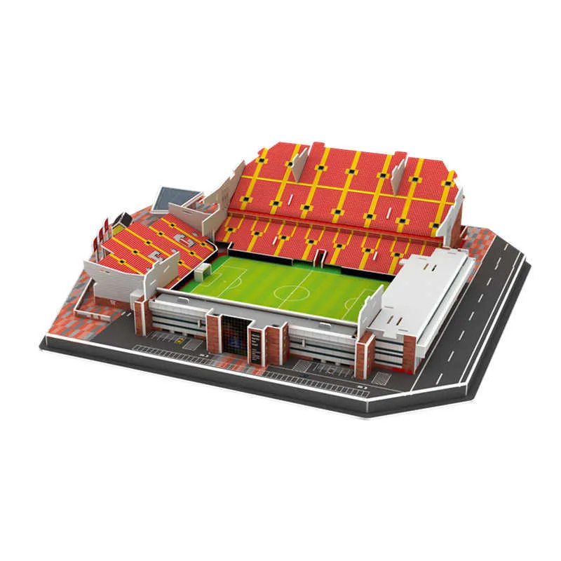 3D Paper Puzzle DIY Anfield Football Stadium In Anfel Deliwu Pu 3D ...