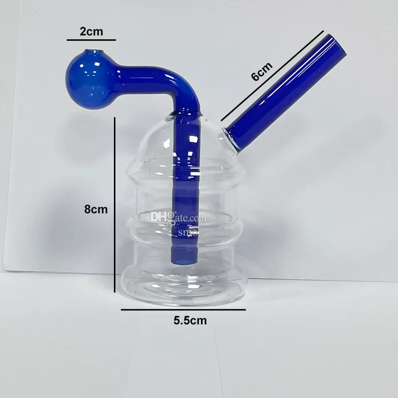 Mini Glass Oil Burner With Thick Pyrex Bowl Head Compact Percolator ...