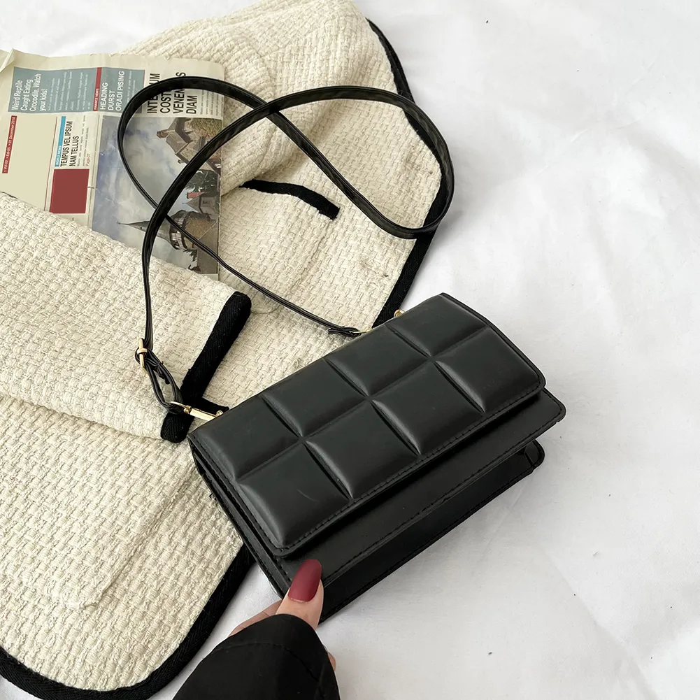 Chic Small Square Handbag: Premium PU Leather Shoulder Crossbody Bag ...