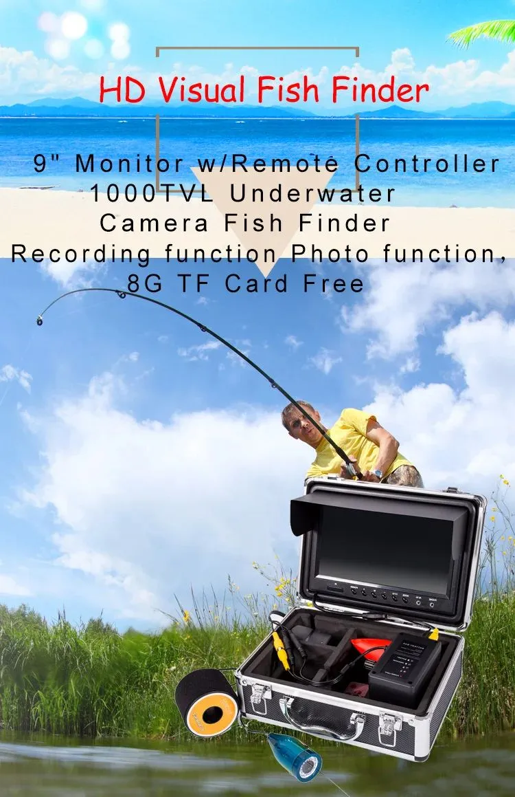 WF09 15M HD Fish Finder With Livescope DVR With Infrared Night Vision ...