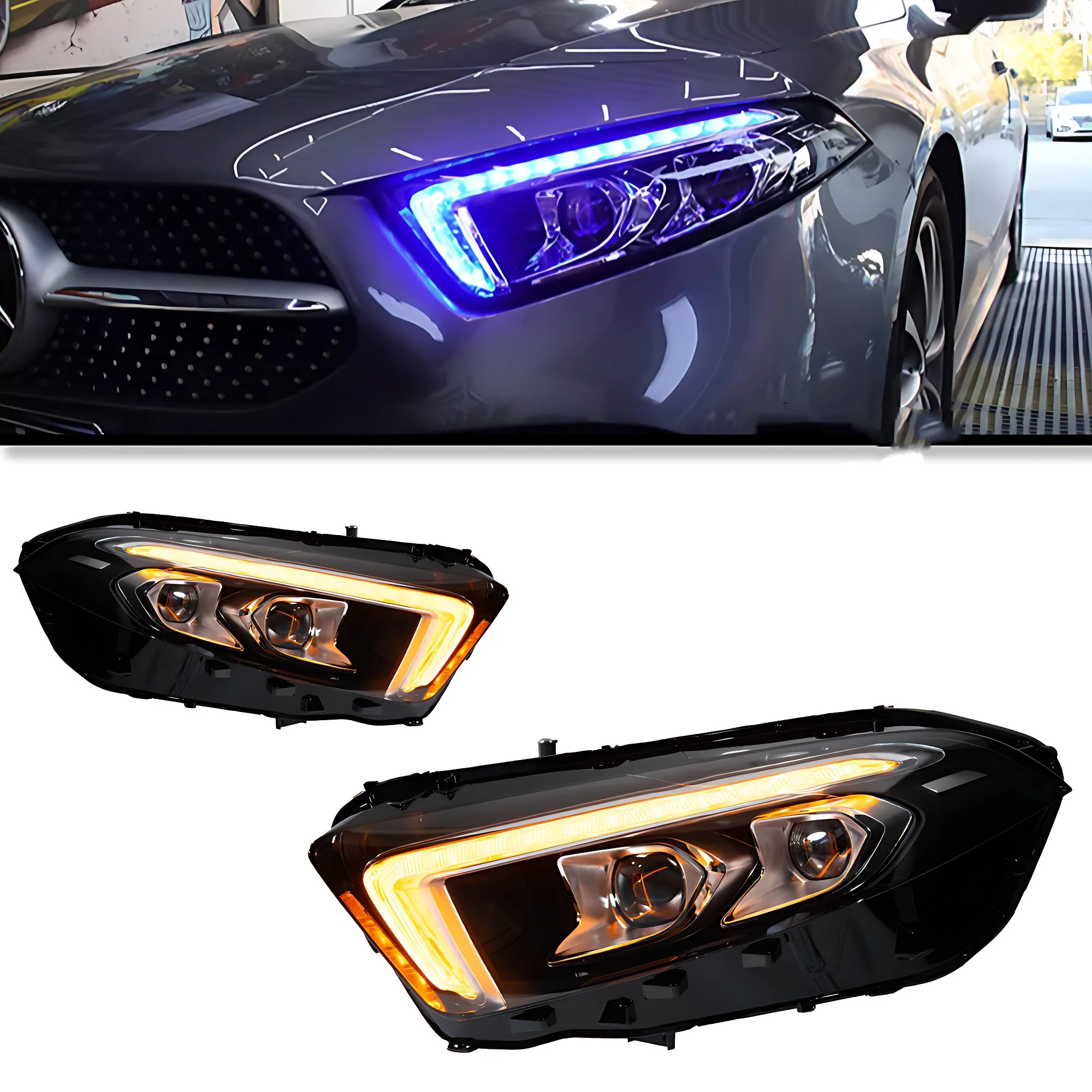 Premium LED Headlight Assembly: Upgrade Your Ride! Enhanced Visibility ...