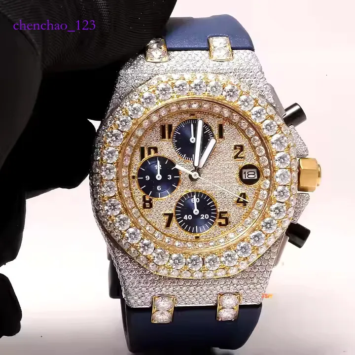 Unisex Fine Jewelry Moissanite Diamond Watch, High Quality Automatic ...