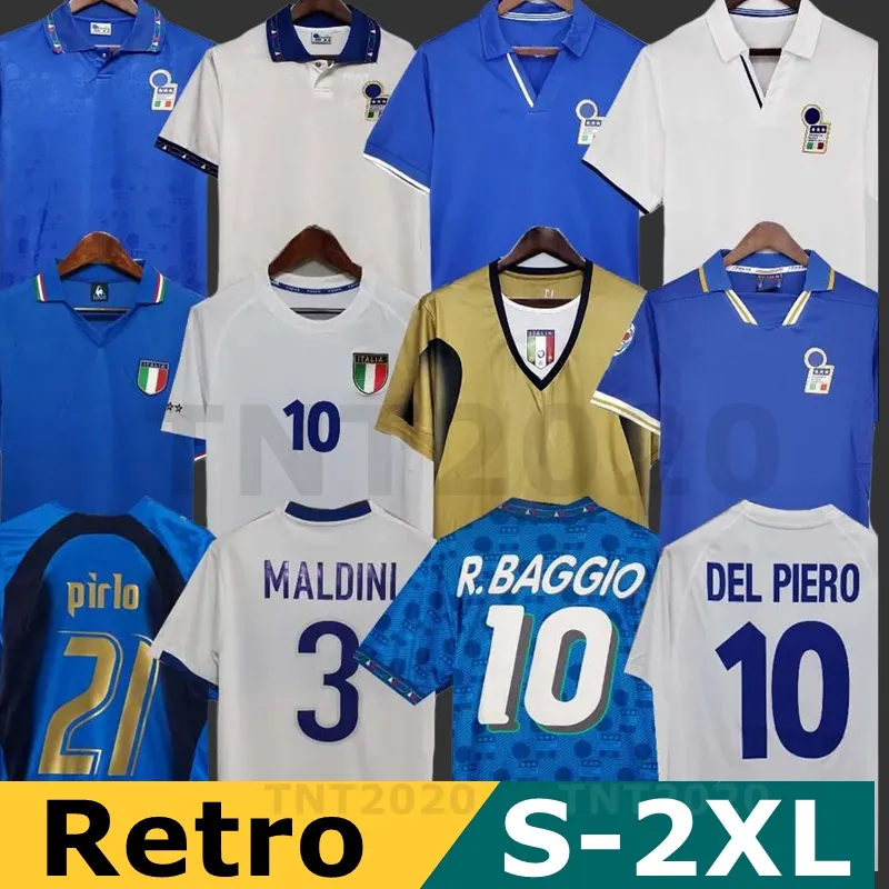 Italy Retro Soccer Jersey 1982 2006 Classic Italian National Football ...