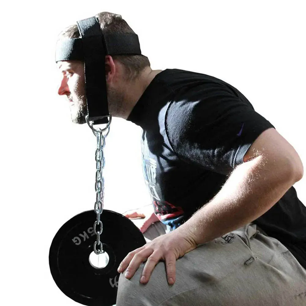 Neck Strength Trainer Strap - Home Gym Resistance Exercise for ...