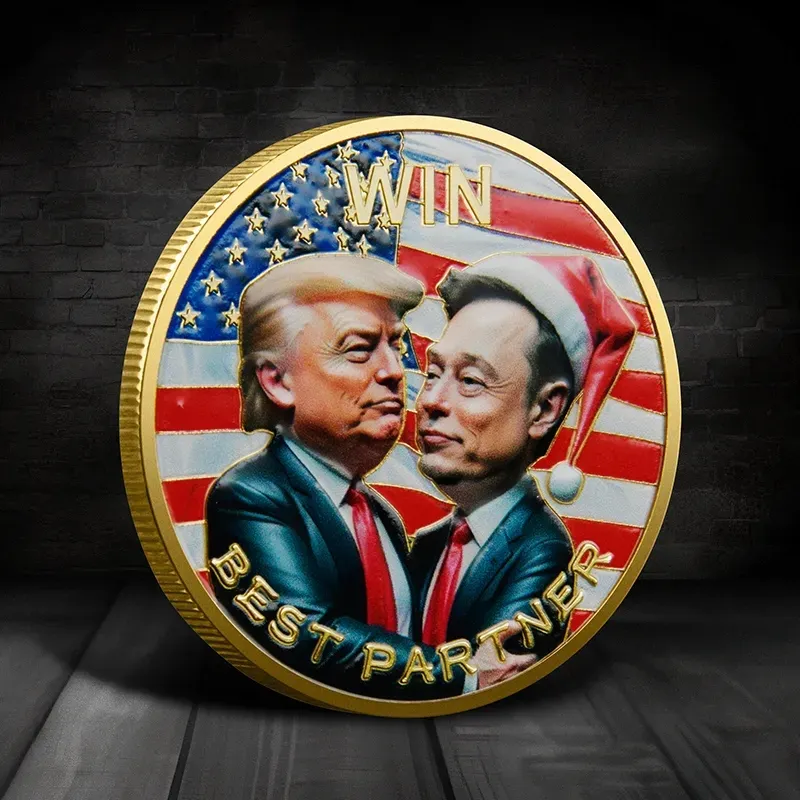 Elon Musk Best Partner Gold Coin 47th US President Election Victory ...