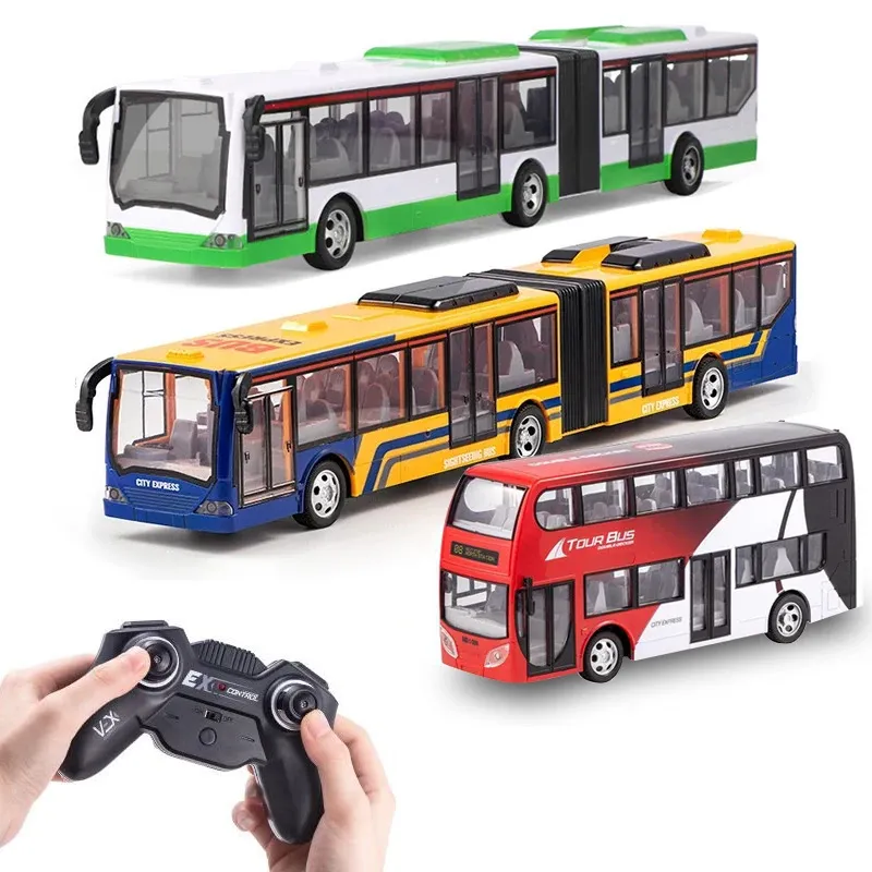 Rechargeable Double Deck RC Mini Bus With Remote Control And Light For ...
