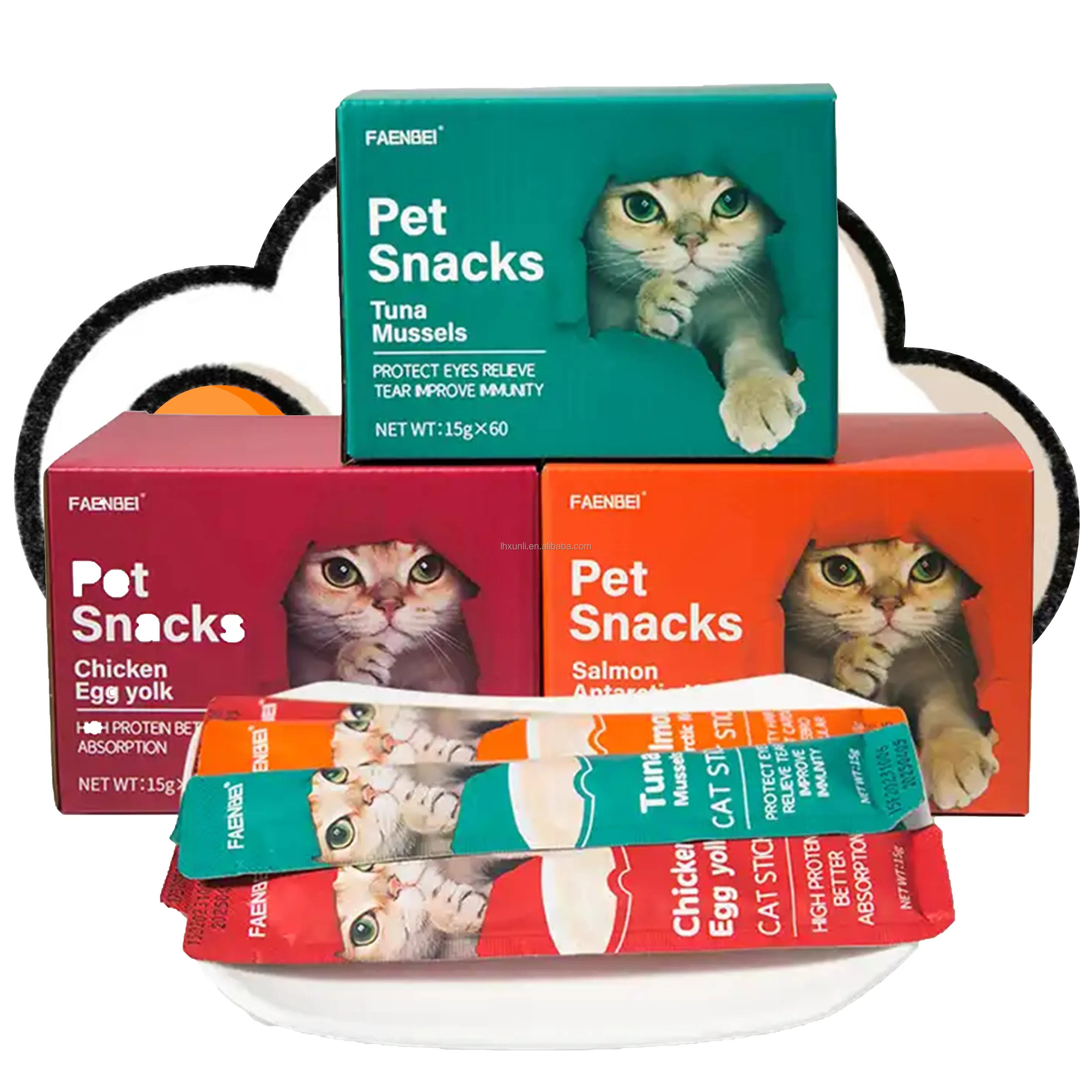Creamy Cat Treats: Chicken & Tuna Flavored Liquid Snacks for Cats ...