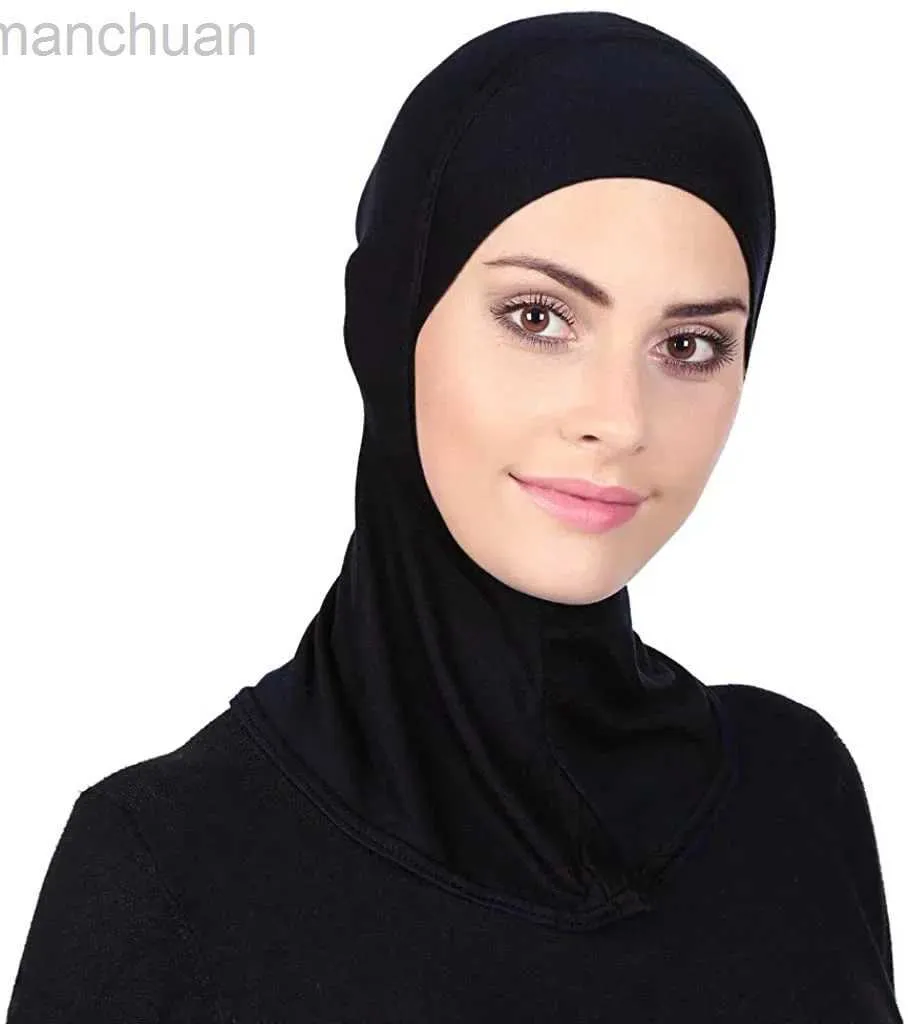 Women's Muslim Underscarf Head Cover, Breathable Cotton Hijab Inner ...
