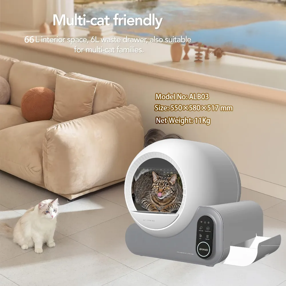 DHgate.com:Automatic Self-Cleaning Cat Litter Box with App Control ...