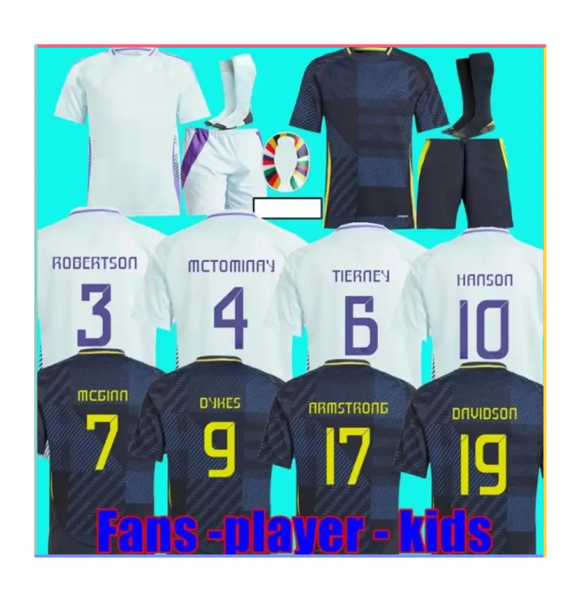 Scotland Football Shirt TIERNEY Soccer Jerseys 24/25 150th ROBERTSON ...
