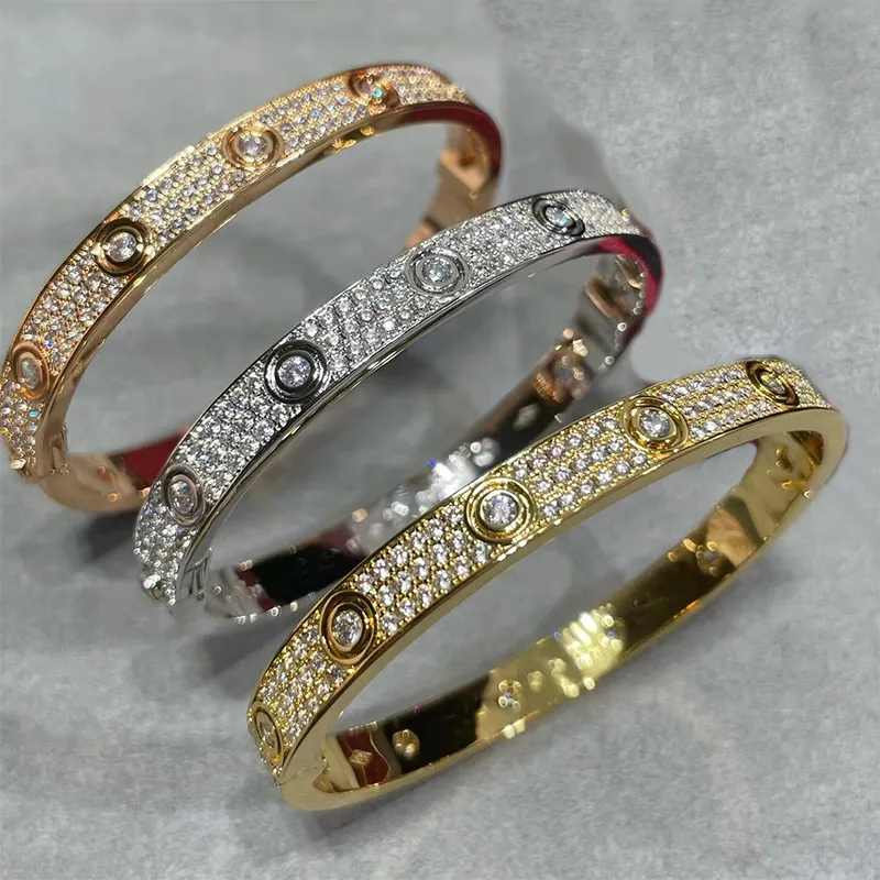Designer Three Row Diamond Diamond Bangle Bracelet With Large Gemstone ...