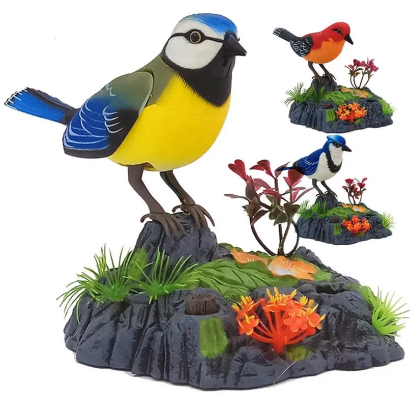 DHgate.com:Simulation Chirping Bird Voice Control Singing Parrot Motion ...